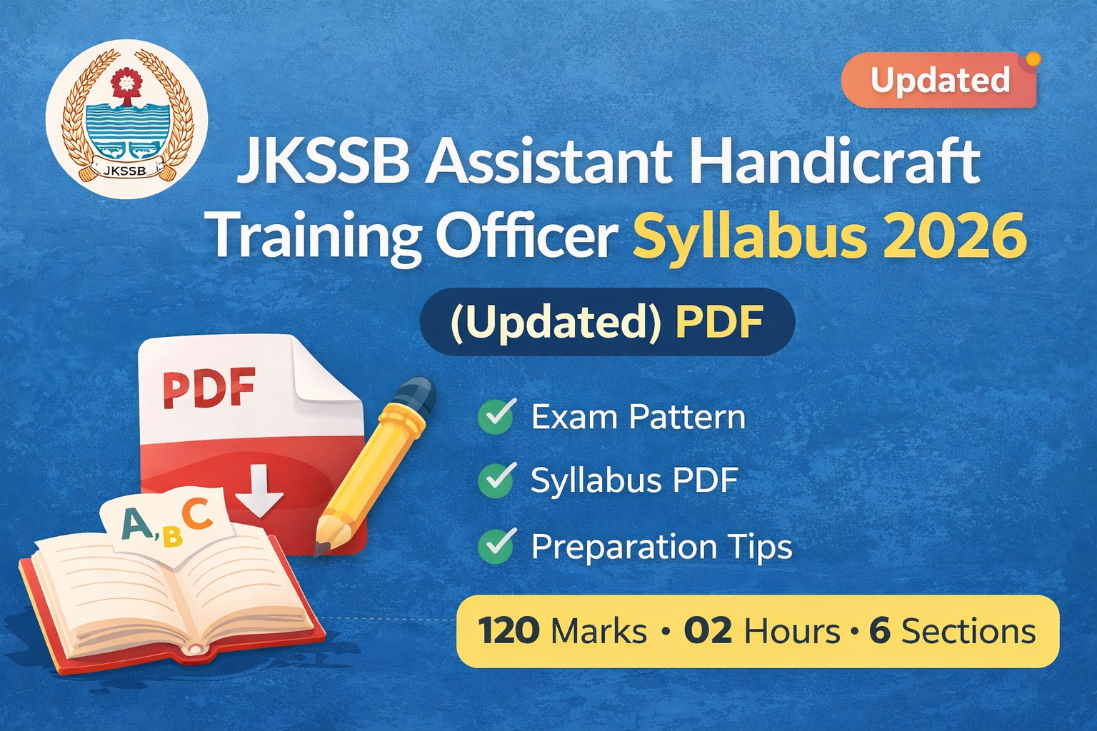 JKSSB Assistant Handicraft Training Officer Syllabus 2026 (Updated) PDF - JKSSB Edge
